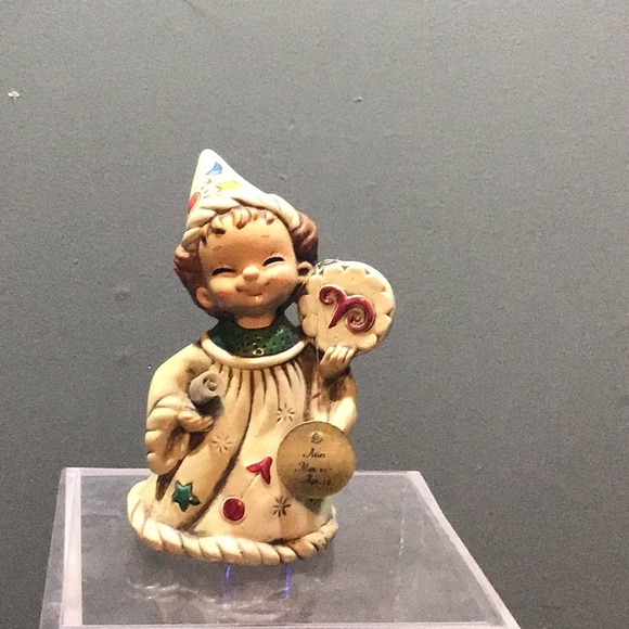 Accents | Vintage Josef Original Zodiac Figure Aris Ram Scroll Included ...